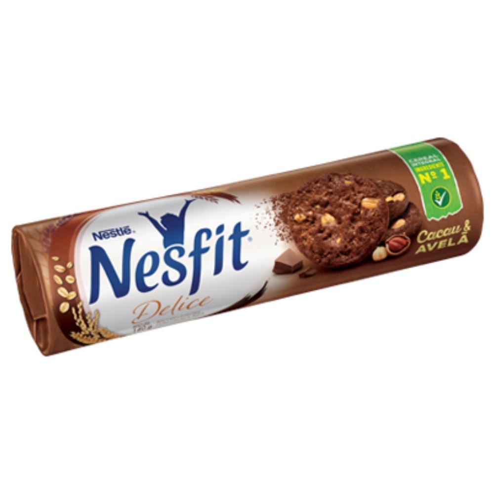 BISCOITO NESFIT DELICE NESTLE 140G. CACAU E AVELA - tdc1fe