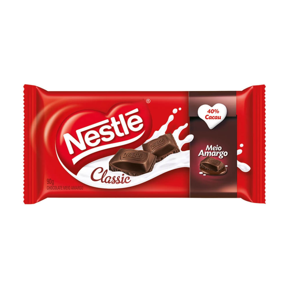 CHOCOLATE NESTLE CLASSIC 80G MEIO AMARGO - tdc1fe CHOCOLATE NESTLE CLASSIC 80G MEIO AMARGO - tdc1fe