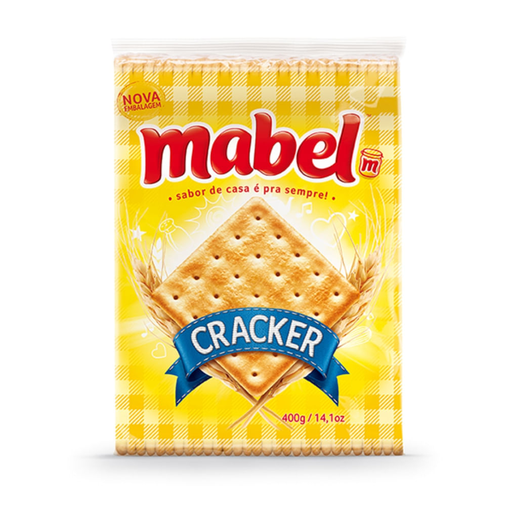 BISCOITO MABEL CREAM CRACKER 400G - tdc1fe BISCOITO MABEL CREAM CRACKER 400G - tdc1fe