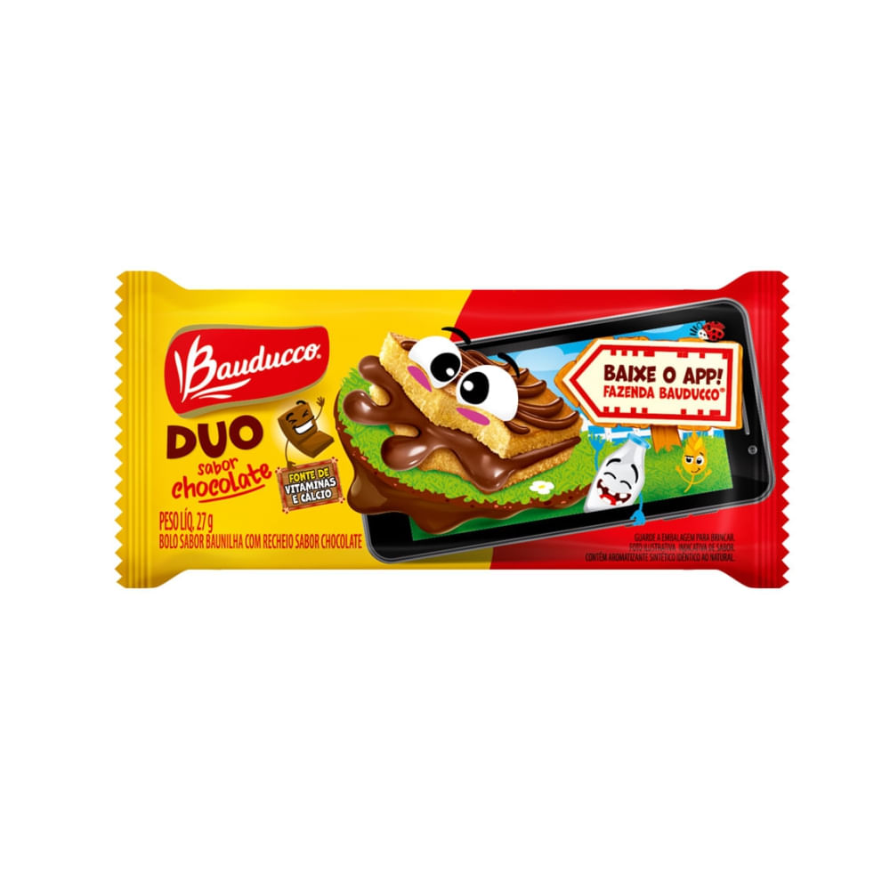 BOLINHO BAUDUCCO DUO 27G CHOCOLATE - tdc1fe