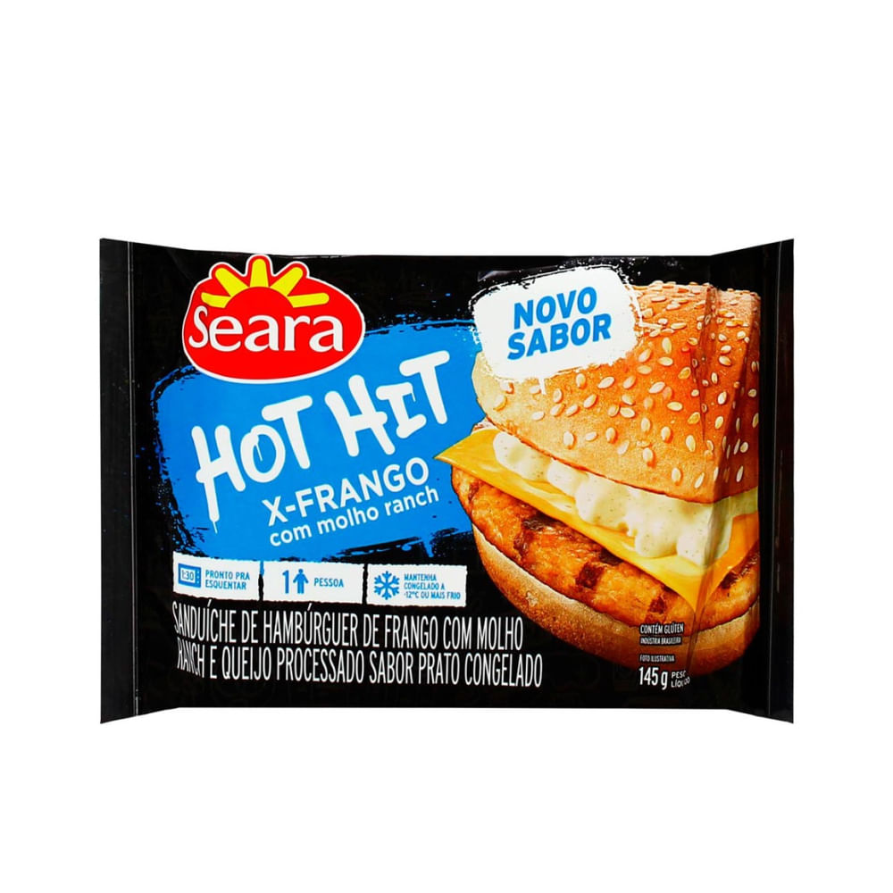 HOT HIT SEARA 145G X-FRANGO COM MOLHO RANCH - tdc1fe