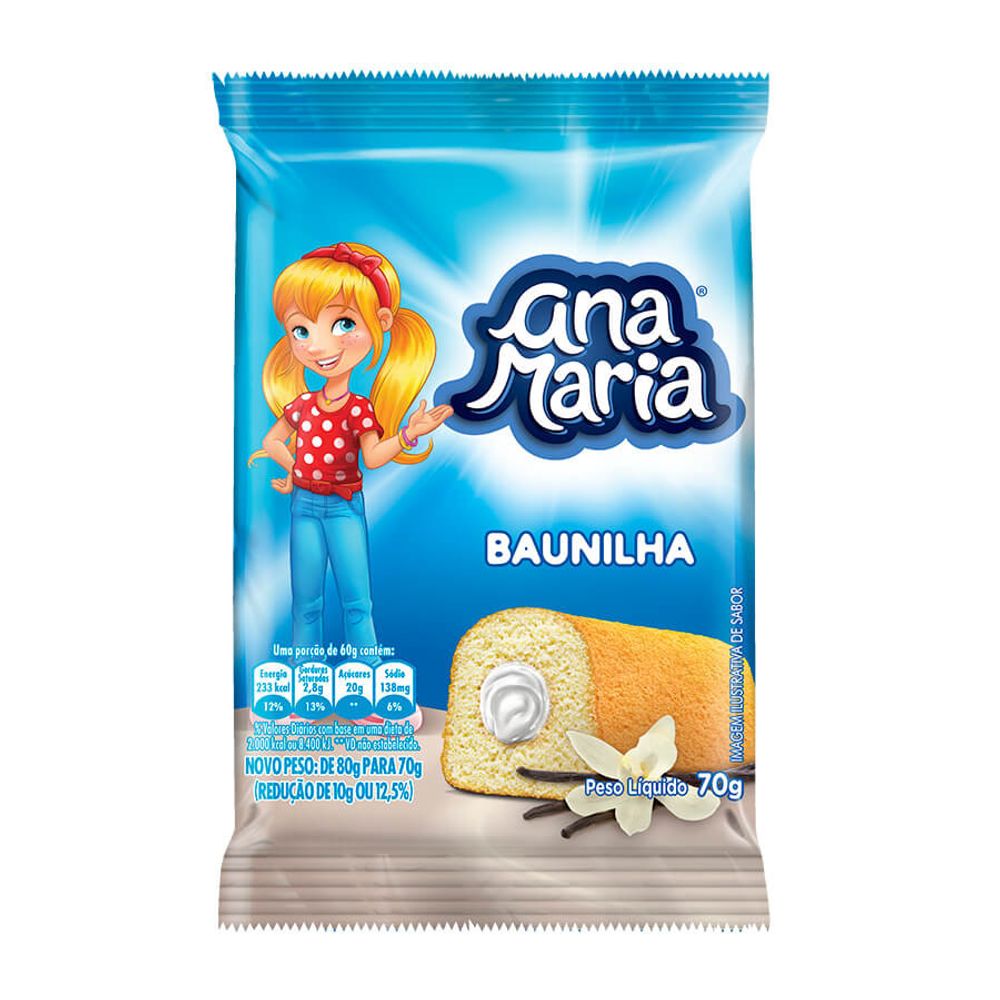 BOLINHO ANA MARIA 70G BAUNILHA - tdc1fe