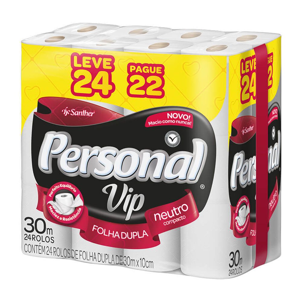 PAPEL HIG PERSONAL VIP COMP. L24P22 NEUTRO - tdc1fe